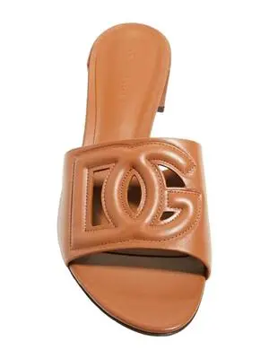 DOLCE & GABBANA 40mm DG Cutout Leather Slides