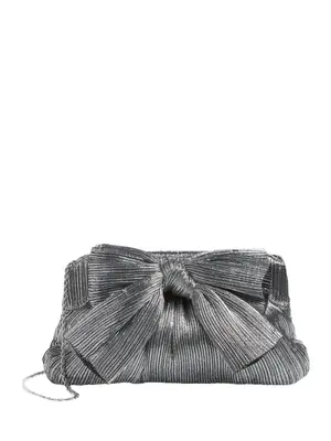 LOEFFLER RANDALL Loeffler Randall Rayne Plissé Clutch Dark Silver