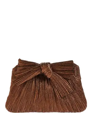 LOEFFLER RANDALL Loeffler Randall Rayne Plissé Clutch Mocha