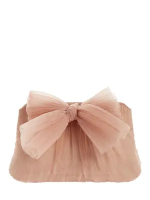 LOEFFLER RANDALL Loeffler Randall Rayne Plissé Clutch Peach