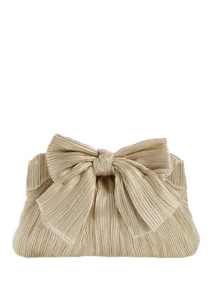 LOEFFLER RANDALL Loeffler Randall Rayne Plissé Clutch Platinum
