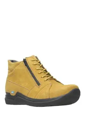 WOLKY Wolky Why Water-Resistant High-Top Sneakers Mustard