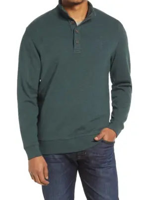 THE NORMAL BRAND The Normal Brand Puremeso Mock Neck Top Green Gables