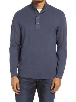 THE NORMAL BRAND The Normal Brand Puremeso Mock Neck Top Normal Navy