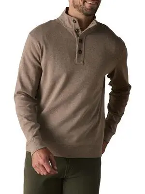 THE NORMAL BRAND The Normal Brand Puremeso Mock Neck Top Taupe
