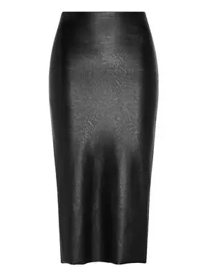 Commando Faux-leather Pencil Skirt - Black