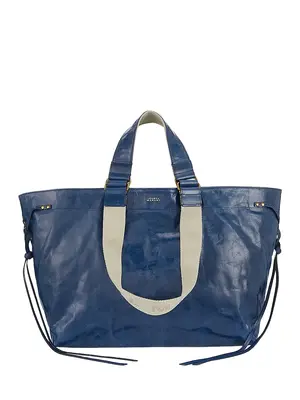 Isabel Marant Étoile Isabel Marant Wardy Leather Tote Navy