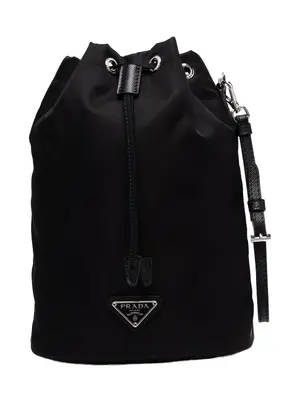 Prada Mini Re-Nylon Bucket Pouch Black