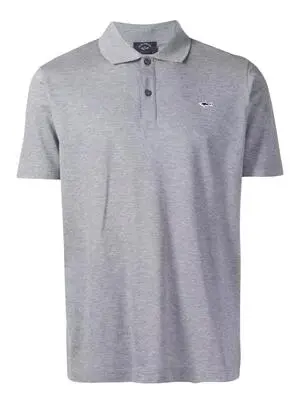 Paul & Shark Embroidered-logo Polo Shirt - Grey