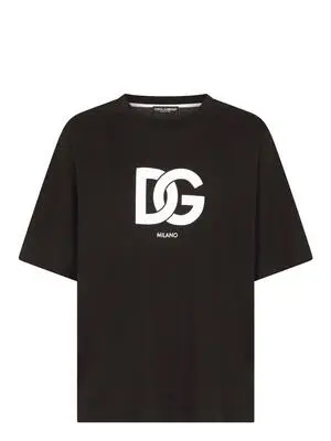 Dolce & Gabbana Dg-logo Cotton T-shirt - Black