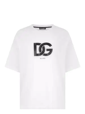Dolce & Gabbana Dg-logo Cotton T-shirt - White