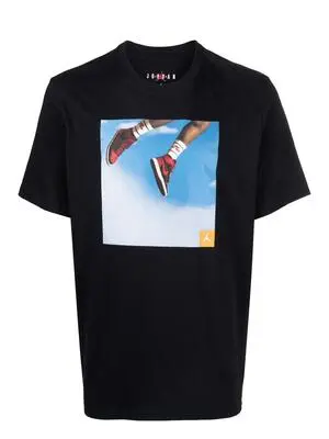 Nike Graphic-print Short-sleeved T-shirt - Black