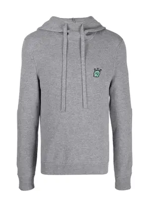 Zadig&Voltaire Logo-plaque Merino Hoodie - Grey