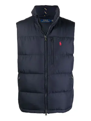 Polo Ralph Lauren Pony Logo Padded Gilet - Blue