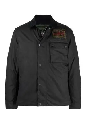 BARBOUR INTERNATIONAL Wax-effect Field Jacket - Black