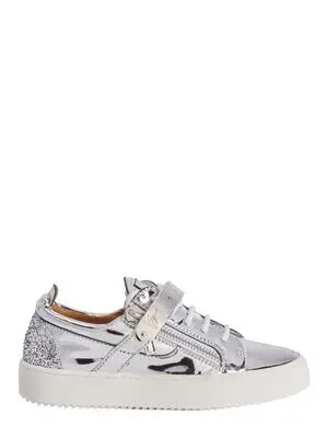 GIUSEPPE ZANOTTI Coby Touch-strap Sneakers - Silver