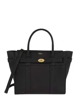 Mulberry Bayswater Small Grained-leather Tote Bag - Black