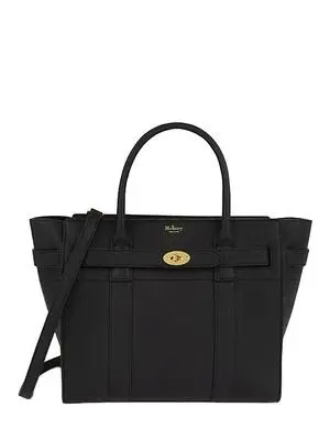 Mulberry Bayswater Small Grained-leather Tote Bag - Black
