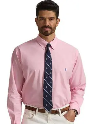Ralph Lauren Striped Stretch Poplin Shirt Carmel Pink