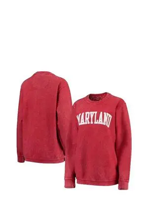 PRESSBOX Maryland Terrapins Pullover Sweatshirt - Red