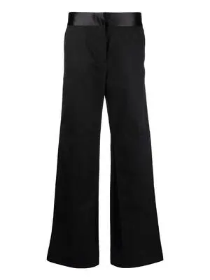 Raf Simons High-waisted Wide Leg Trousers - Black
