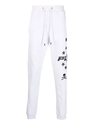 Philipp Plein Logo Drawstring Tracksuit Bottoms - White