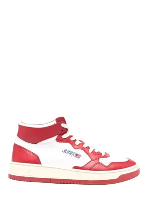 AUTRY Panelled High-top Sneakers - White
