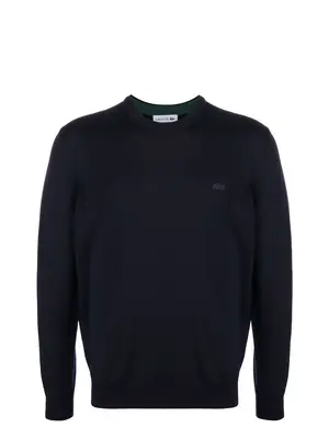 Lacoste Logo Embroidered Jumper - Blue