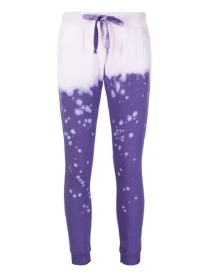 LA DETRESSE Acid-wash Trackpants - Purple