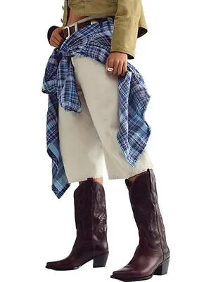 Jeffrey Campbell Dagget Western Boots - Dark Tan