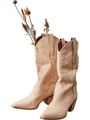 Jeffrey Campbell Dagget Western Boots - Light Sand