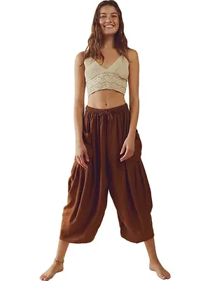 Free People Quinn Pants Chocolate
