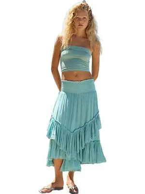 Free People Convertible Skirt - Waterfall Mist