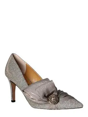 J. Reneé Hirisha Pointed-toe Pumps - Pewter