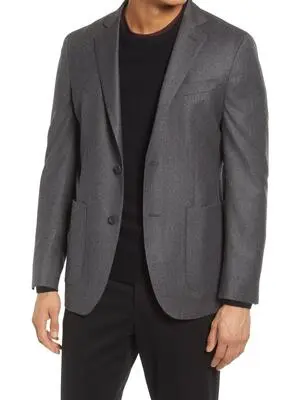 Nordstrom Trim Wool & Cashmere Sport Coat - Grey Pavement