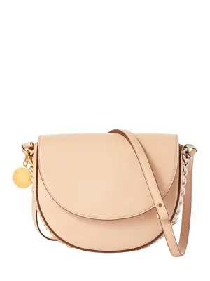 Stella McCartney Stella McCartney Frayme Medium Flap Shoulder Bag Blush