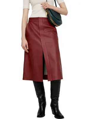 Stella McCartney Stella McCartney Frayme Medium Flap Shoulder Bag Forest Green