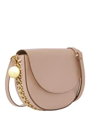 Stella McCartney Stella McCartney Frayme Medium Flap Shoulder Bag Powder