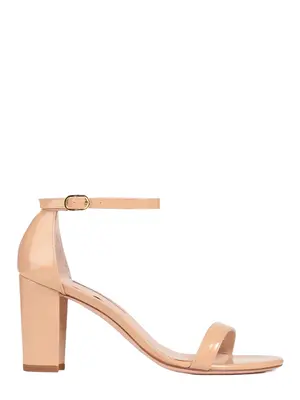 STUART WEITZMAN Patent-leather Sandals - Neutral