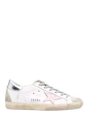 GOLDEN GOOSE Star-patch Leather Sneakers - White