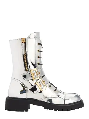 GIUSEPPE ZANOTTI Tifa Calf-length Boots - Silver