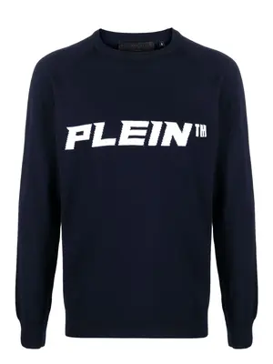 Philipp Plein Logo-print Jumper - Blue