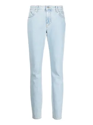 Attico High-rise Straight-leg Jeans - Blue