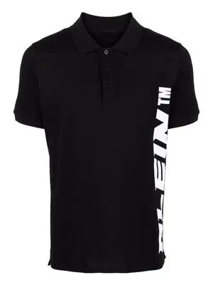 Philipp Plein Logo Short-sleeve Polo Shirt - Black
