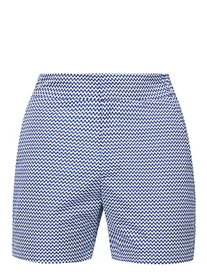 Frescobol Carioca Classic Graphic-print Swim Shorts - Navy