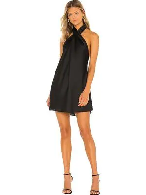 Show Me Your Mumu Jasmine Halter Mini Dress - Black