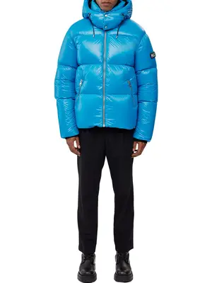 Mackage Mackage Kent Short Hooded Puffer Coat Aqua