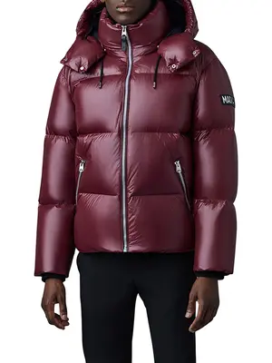 Mackage Mackage Kent Short Hooded Puffer Coat Garnet