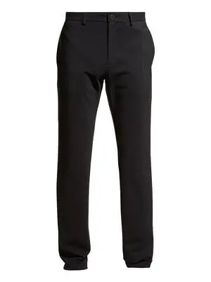 Theory Zaine Precision Ponte Slim-Straight Pants Blk