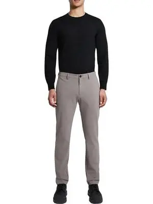 Theory Zaine Precision Ponte Slim-straight Pants - Sidewalk